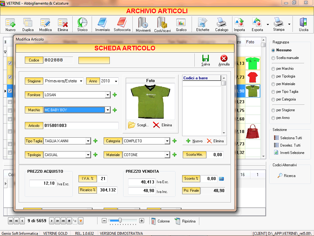 SOLUZIONE ABBIGLIAMENTO - ADVANCED SYSTEMS - SOFTWARE GESTIONALE ...